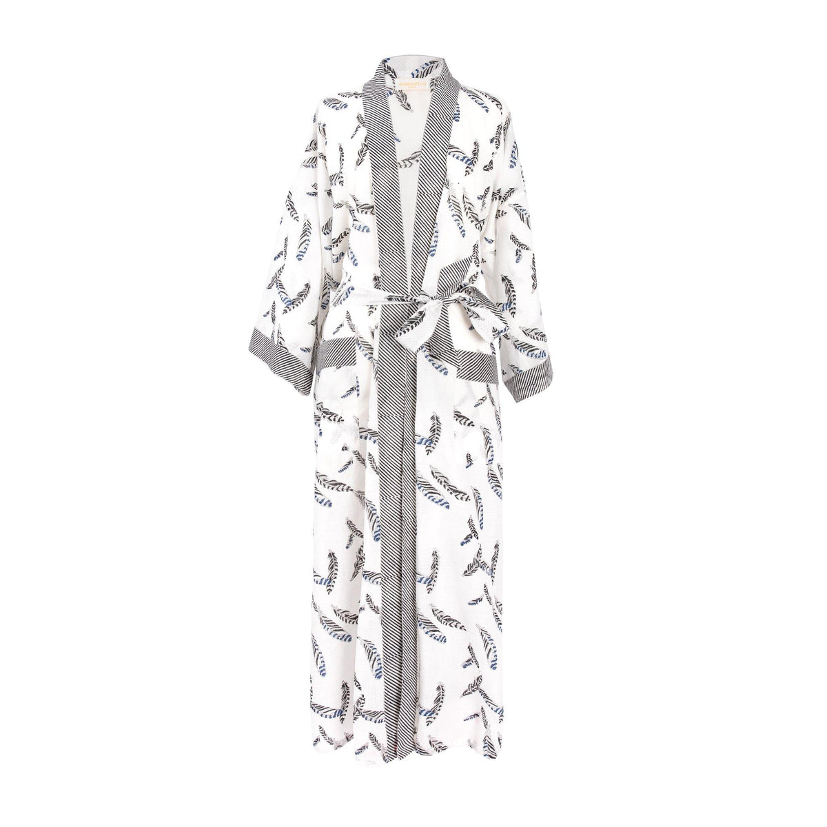 Hand Block Printed Cotton Robe | Shades of Cool London